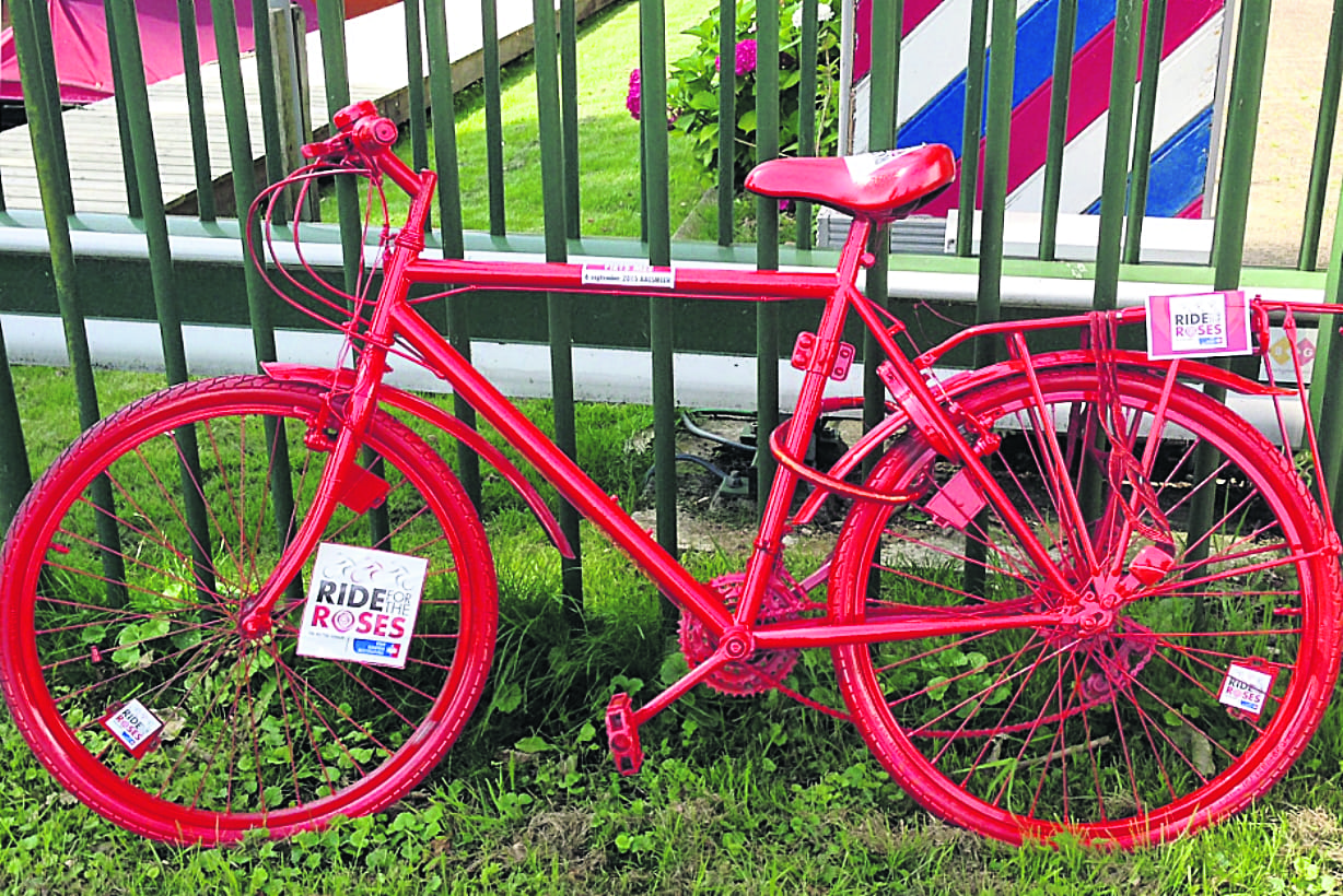 Rode fietsen voor Ride for the Roses - Nieuwe Meerbode