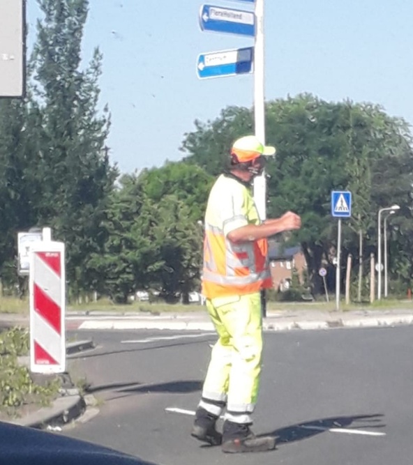 Extra rondje voor dansende verkeersregelaar - Nieuwe Meerbode