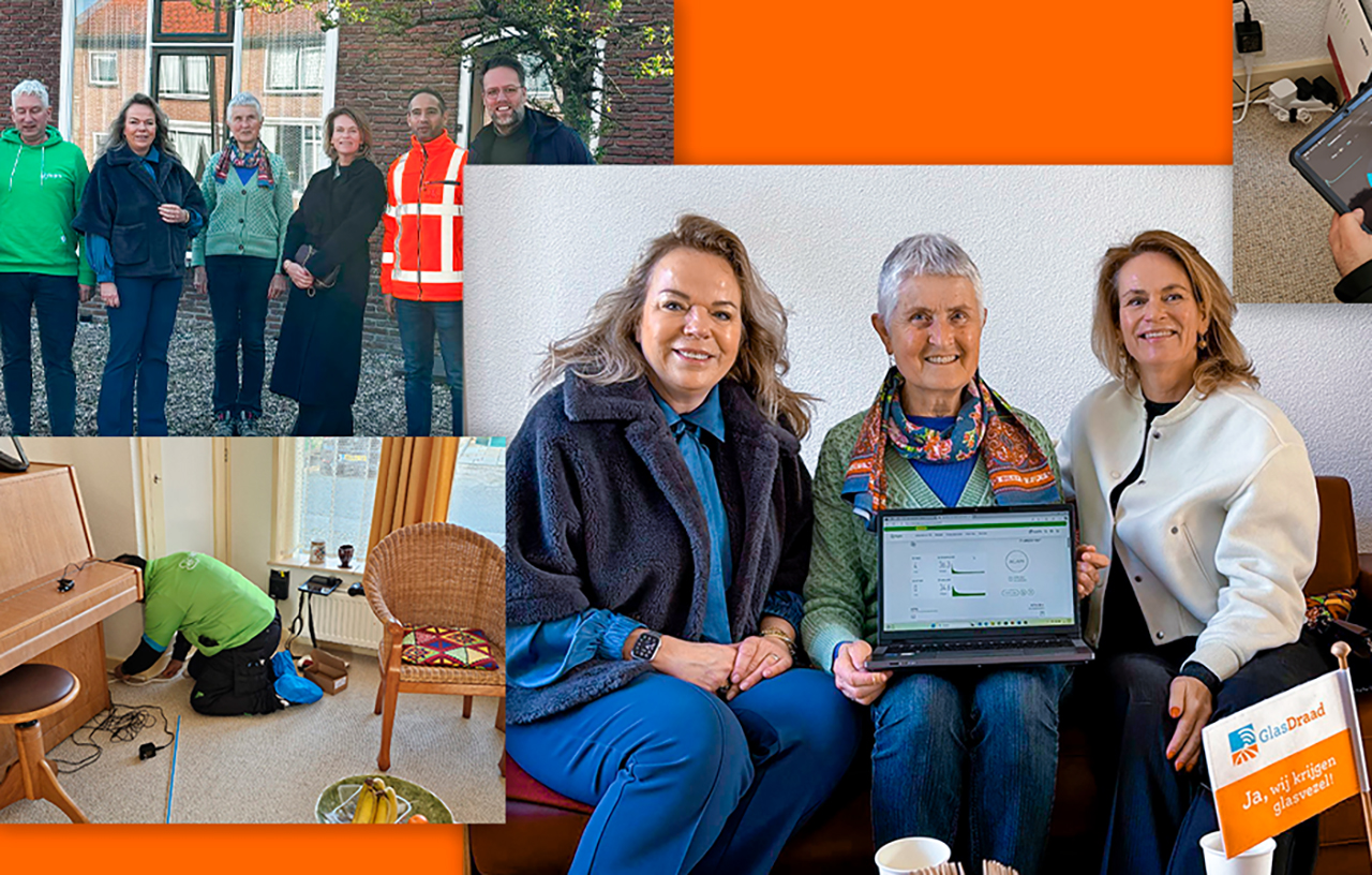 Eerste aansluiting GlasDraad in Amstel Vecht en Venen - Nieuwe Meerbode