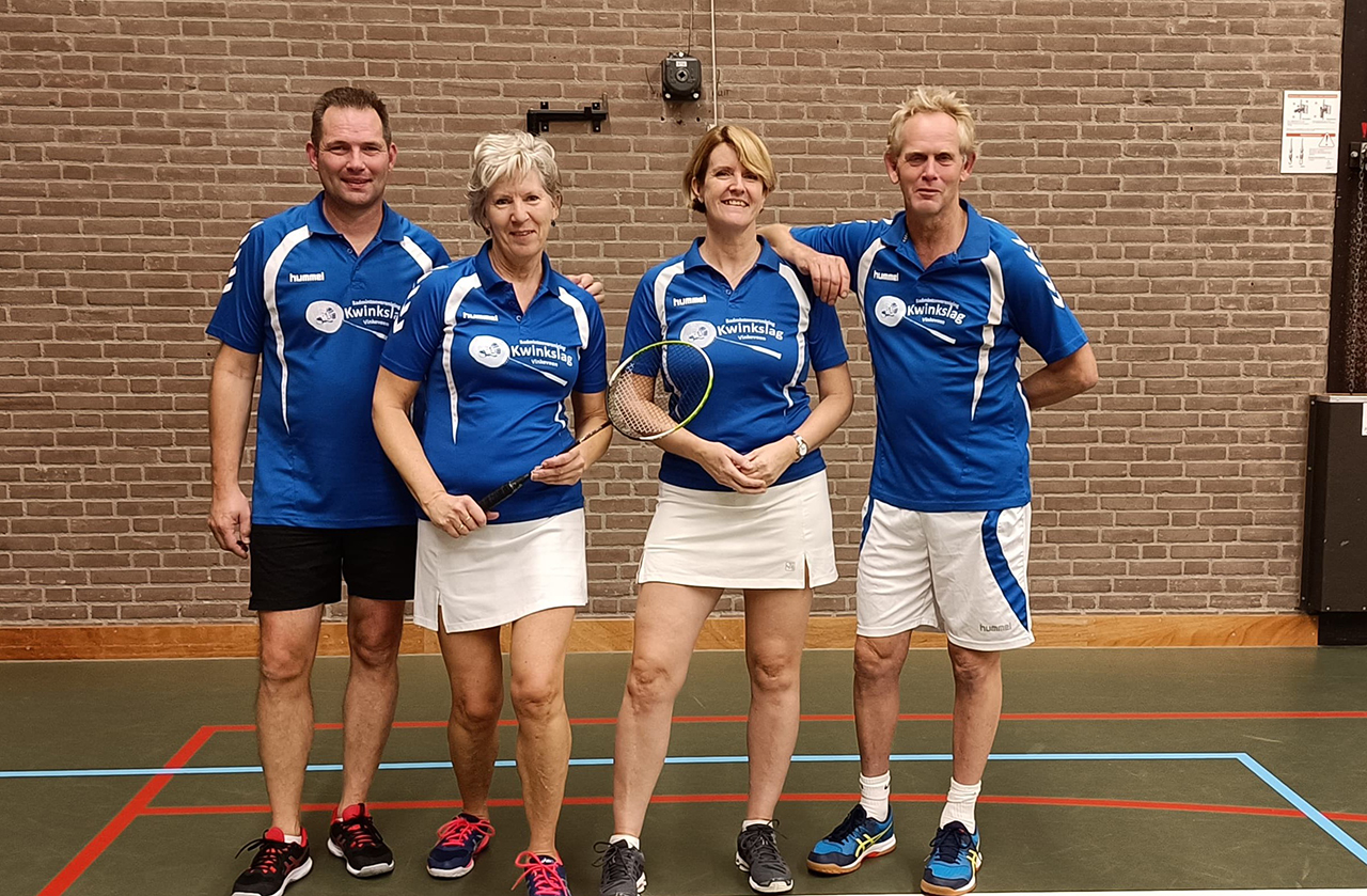 Kwinkslag pakt 4e plek in badmintonpoule - Nieuwe Meerbode